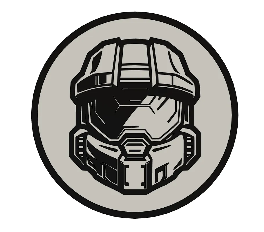 Posavasos Casco del Jefe Maestro de Halo por Atii757MakerWorld ...