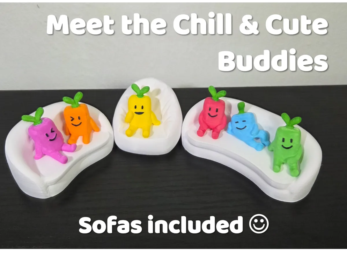 Meet the Cute & Chill Buddies - Muddy Buddy - Free 3D Print Model ...