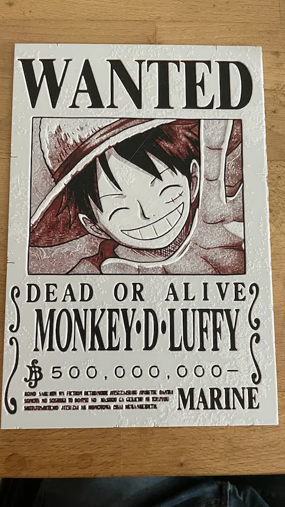 Hueforge Luffy 4 colors by guiitiierrez - MakerWorld