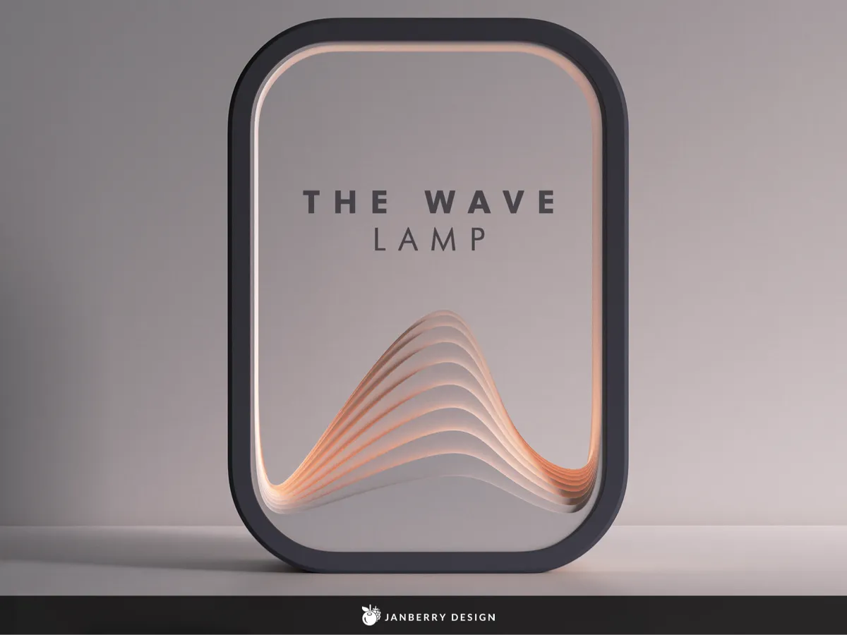 Design Lamp - The Wave - Free 3D Print Model - MakerWorld