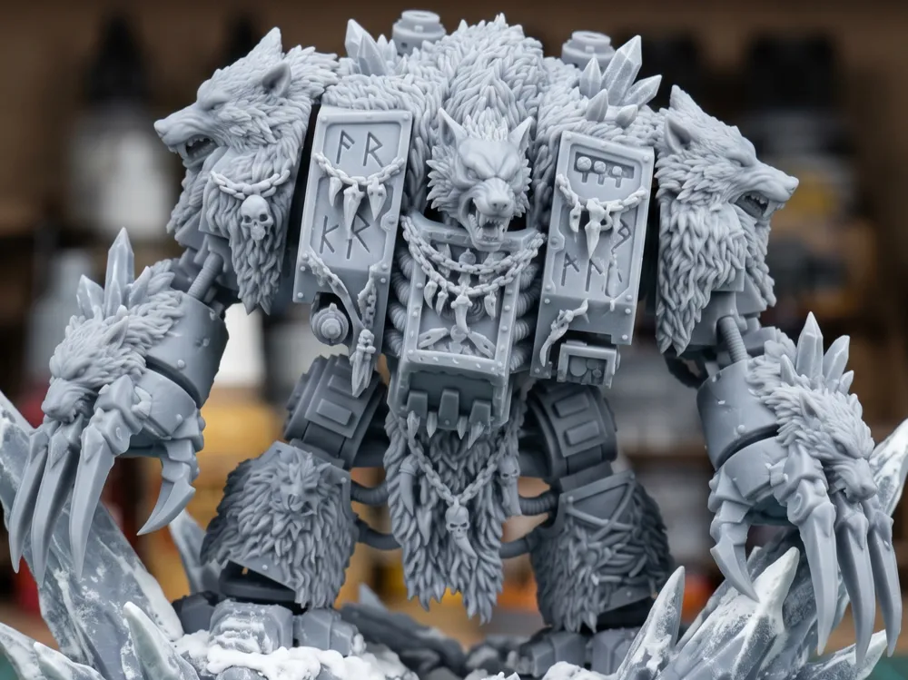 Wolf Cyber-Behemoth – Feral Nordic Sci-Fi Mech - Free 3D Print Model ...