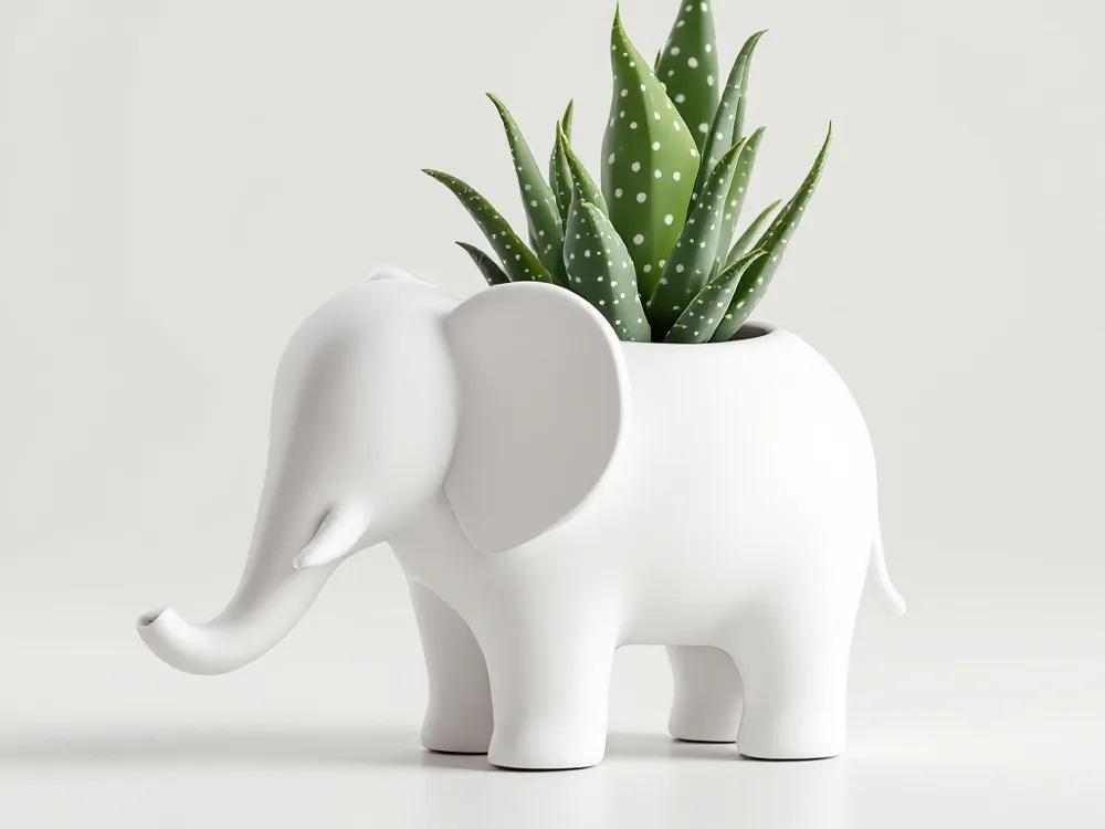 Elephant Flower Pot – Unique Vase & Decoration for by vase - MakerWorld
