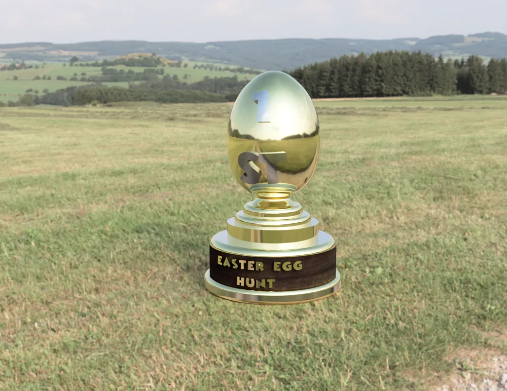 Easter egg Hunt Trophy by MP3D_Creations - MakerWorld