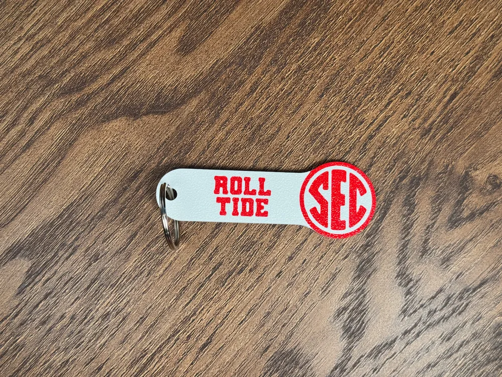 Alabama Crimson Tide SEC Football Keychain by dcv designs - MakerWorld