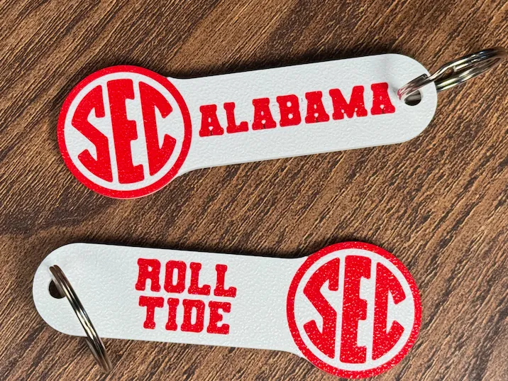 Alabama Crimson Tide SEC Football Keychain by dcv designs - MakerWorld