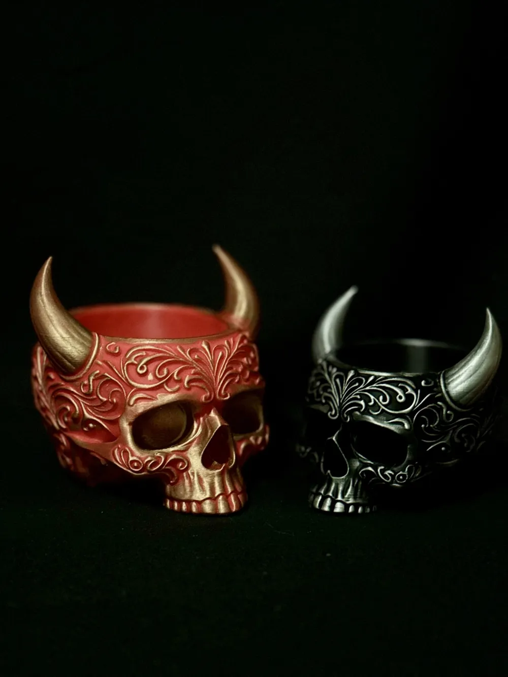 Devil Sugar Skull Candy Bowl by slimshezy MakerWorld: Download Free 3D Models