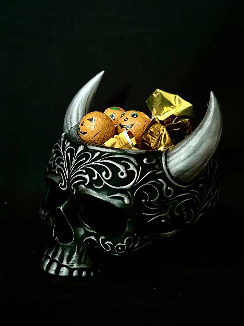 Devil Sugar Skull Candy Bowl by slimshezy MakerWorld: Download Free 3D ...