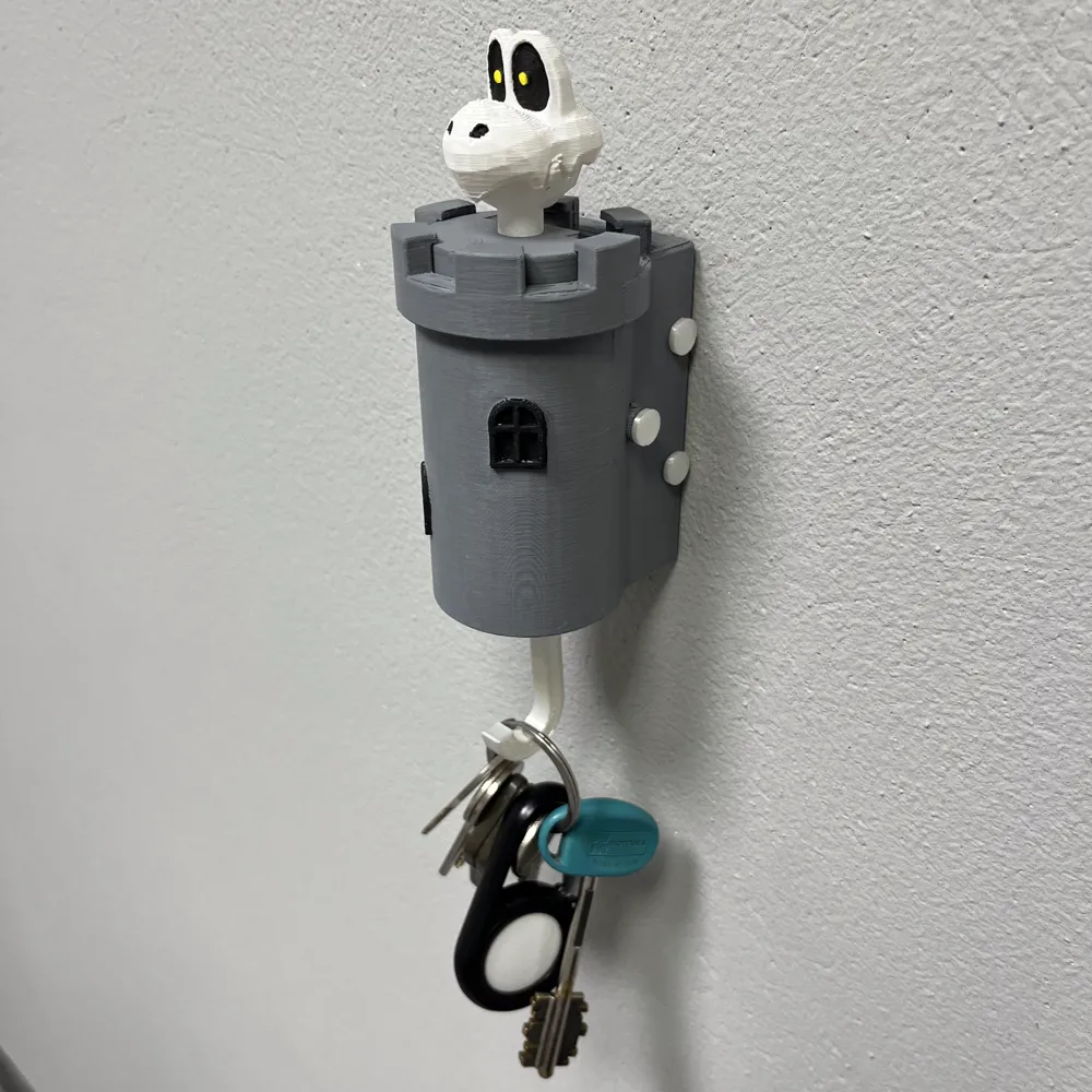Super Mario Wall Key Holder - Dry Bones - Free 3D Print Model - MakerWorld