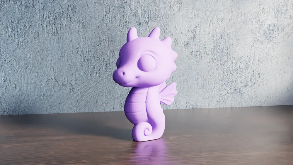 Chibi Seahorse by Marjers MakerWorld: Download Free 3D Models