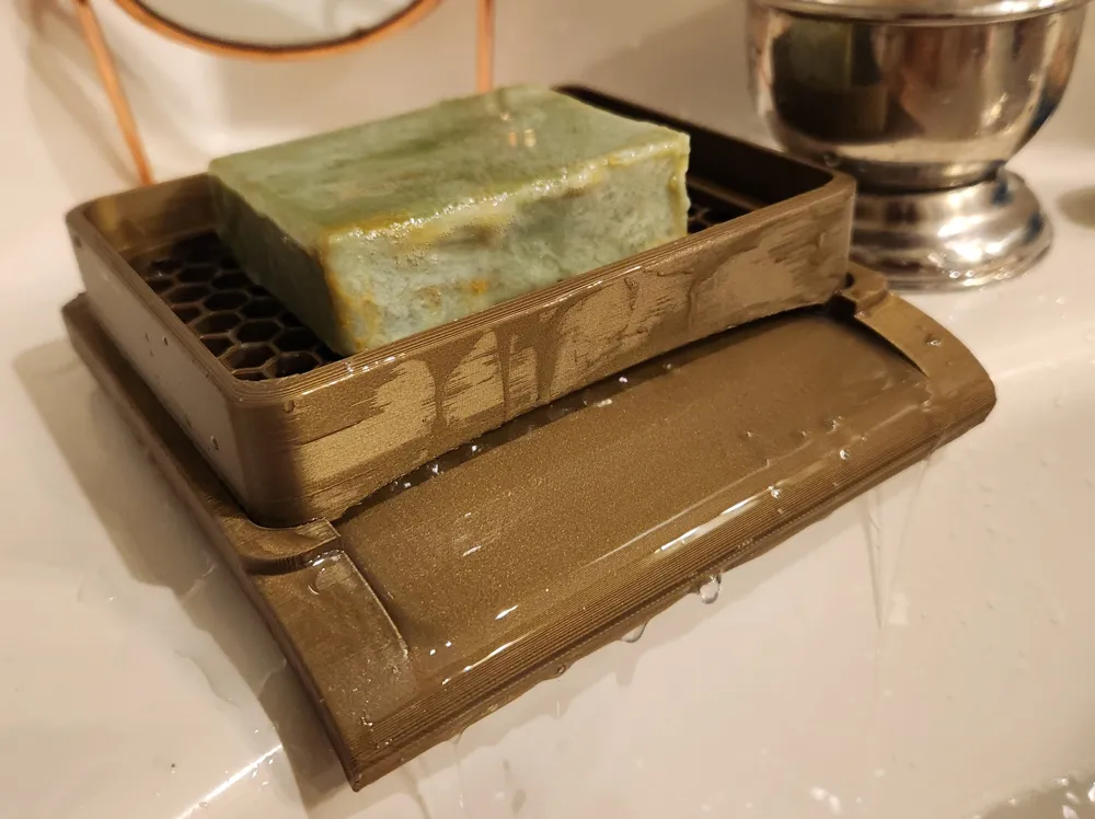 Soap/Sponge Dish with Changeable Inserts by OminousFyxen3D - MakerWorld