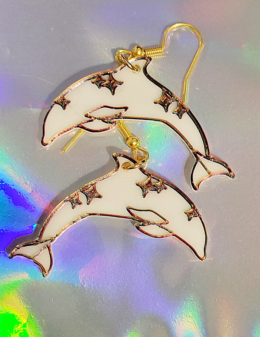 Dolphin Earrings - Two Designs by Grainne_Ni_Mhaille-LadyBawlsArt ...