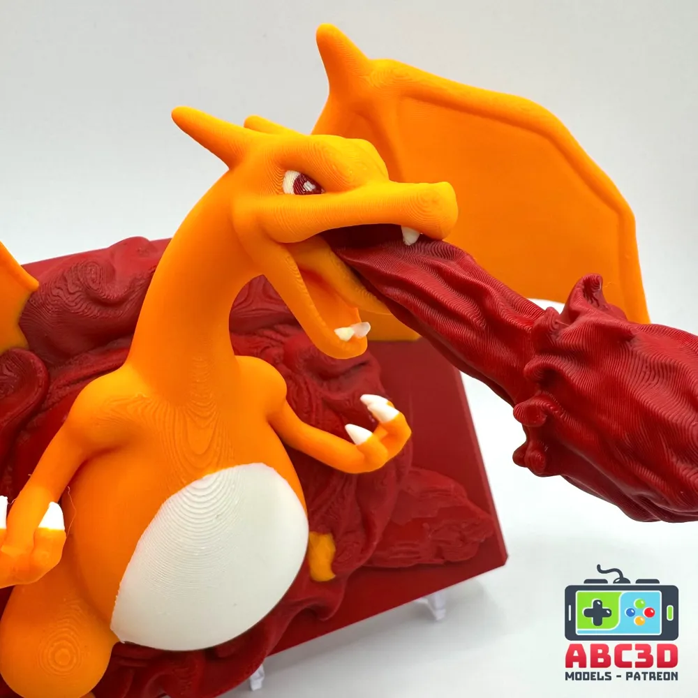 Charizard Pokemon Fire Red Game Boy Cartridge by ABC3D - MakerWorld