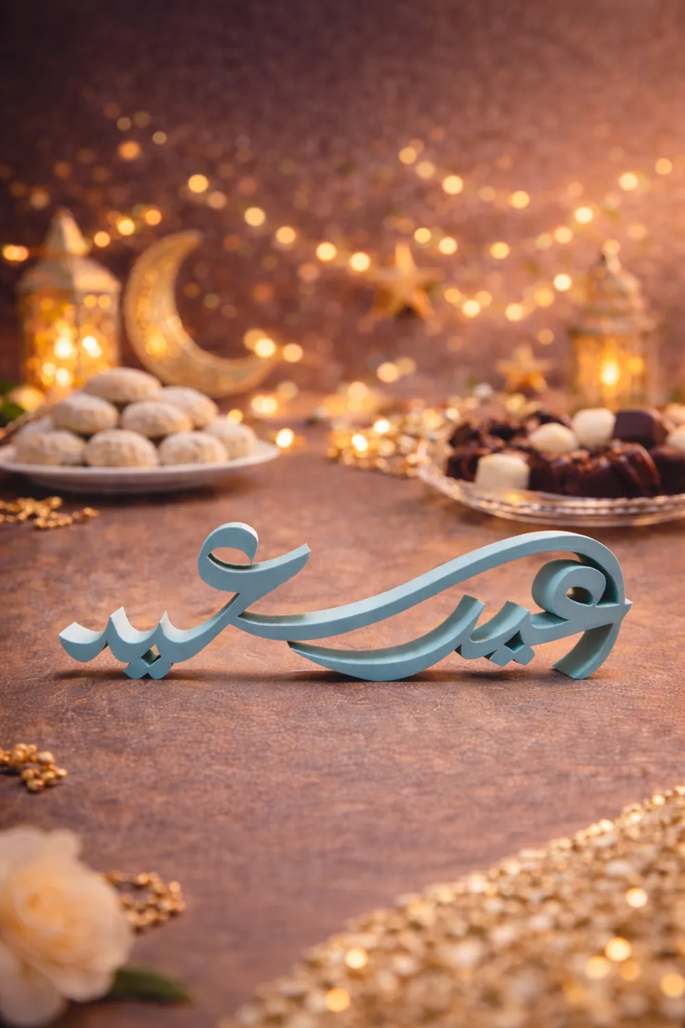 Eid Saeed – Arabic Table Decor - Free 3D Print Model - MakerWorld