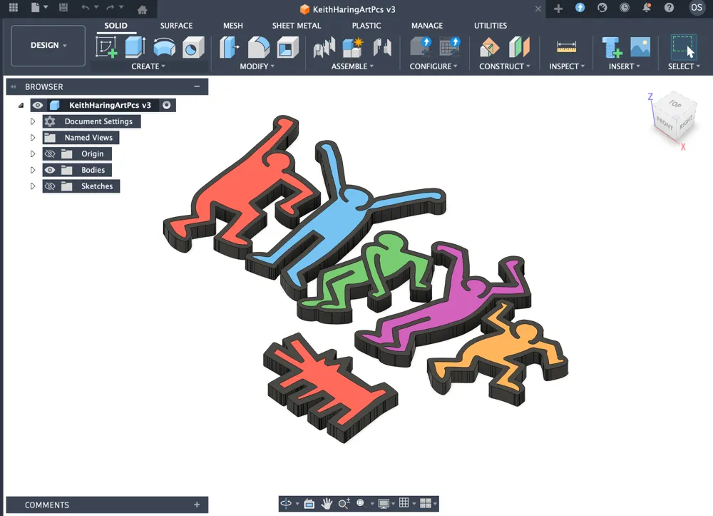 Keith Haring Miniature Figures by OSketch MakerWorld: Download Free 3D ...