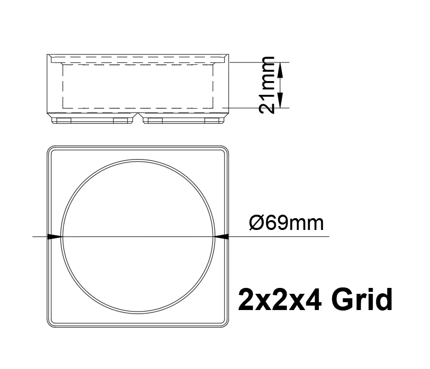Gridfinity Lens Holder 69mm diameter by Leif3D - MakerWorld