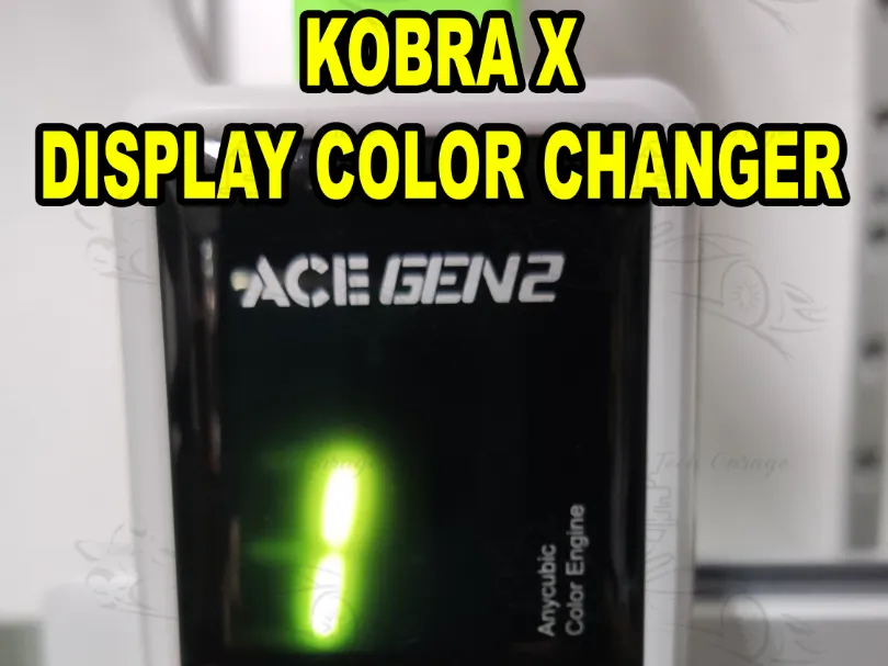 Changeur de couleur d'écran Kobra X - Modèle d'Impression 3D Gratuit ...
