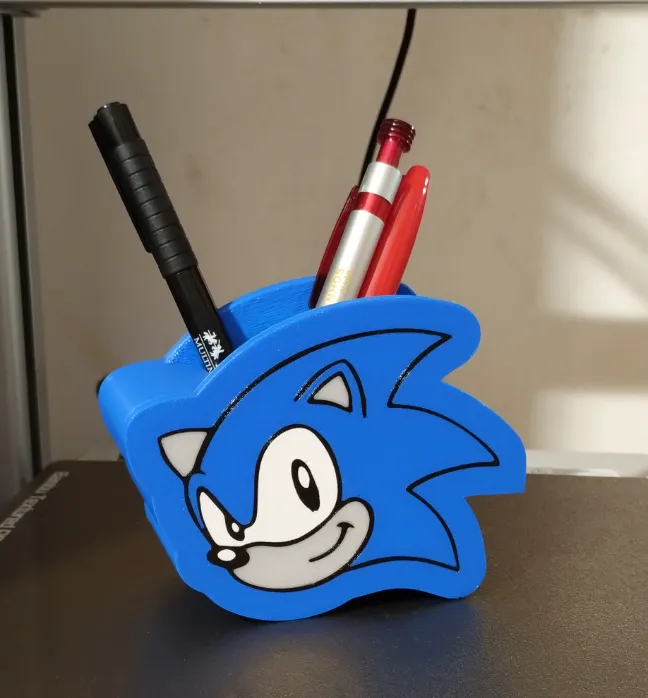 Sonic Pen Holder by valsoa79 - MakerWorld