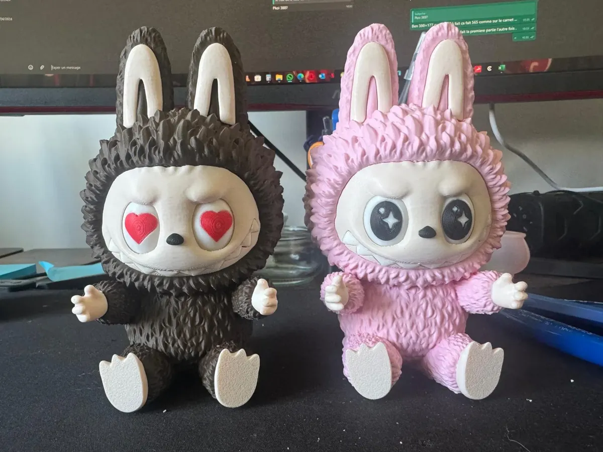 labubu Sitting Party - Rotating Eyes, Articulated (No AMS Needed ...