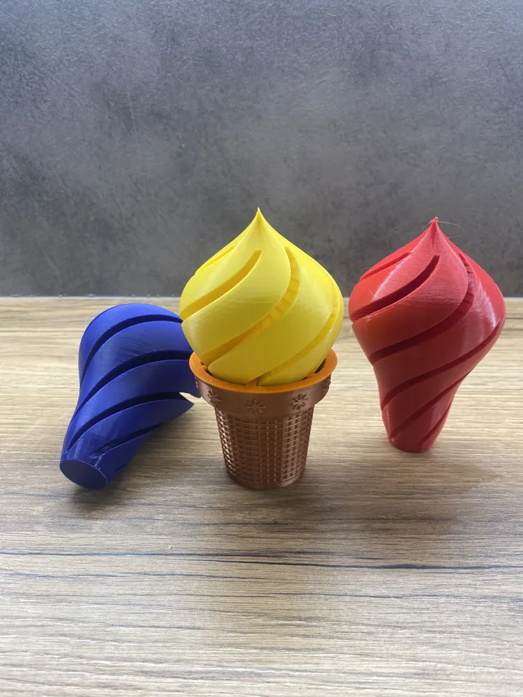 Ice cream vortex fidget by Wolder MakerWorld: Download Free 3D Models