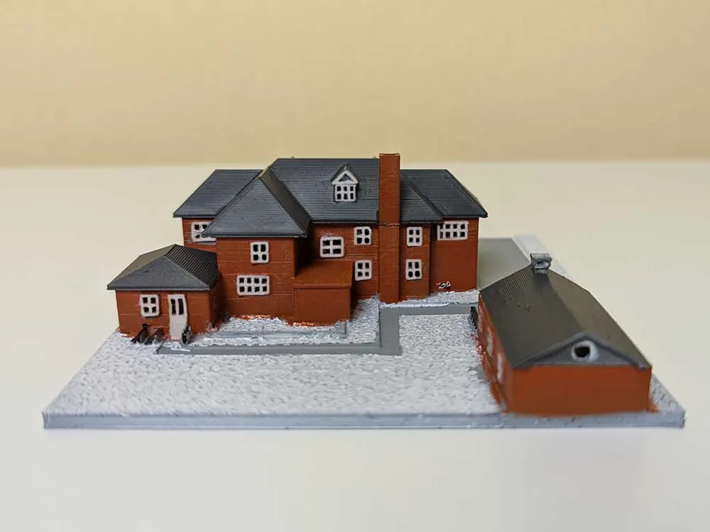 Home Alone House micro scale diorama - Free 3D Print Model - MakerWorld