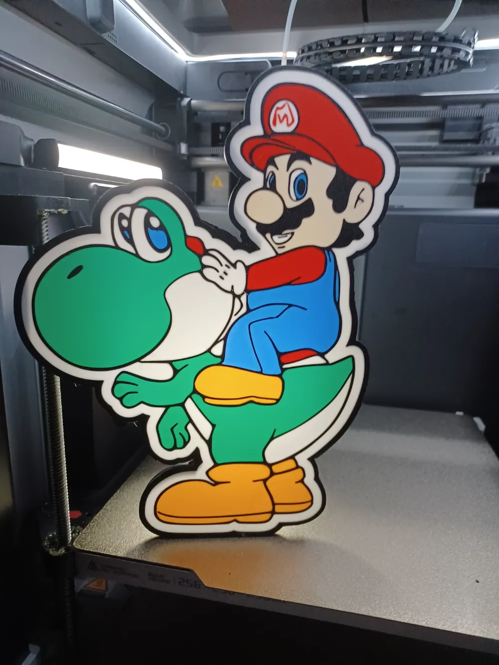Mario on yoshi lightbox by 3Dgifts.be - MakerWorld