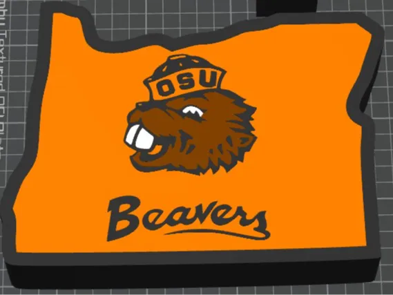 OSU Beaver light box by Calebgay1987 - MakerWorld