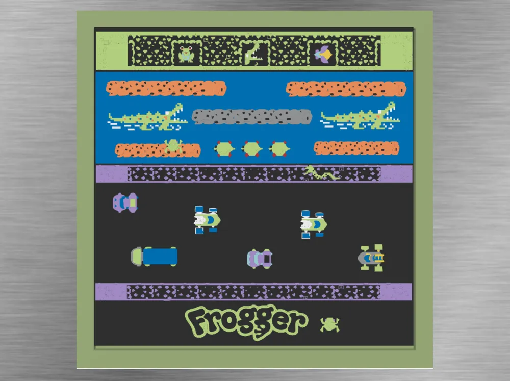 Frogger Arcade Game Space 140 x 140MM by Ingenium MakerWorld: Download ...