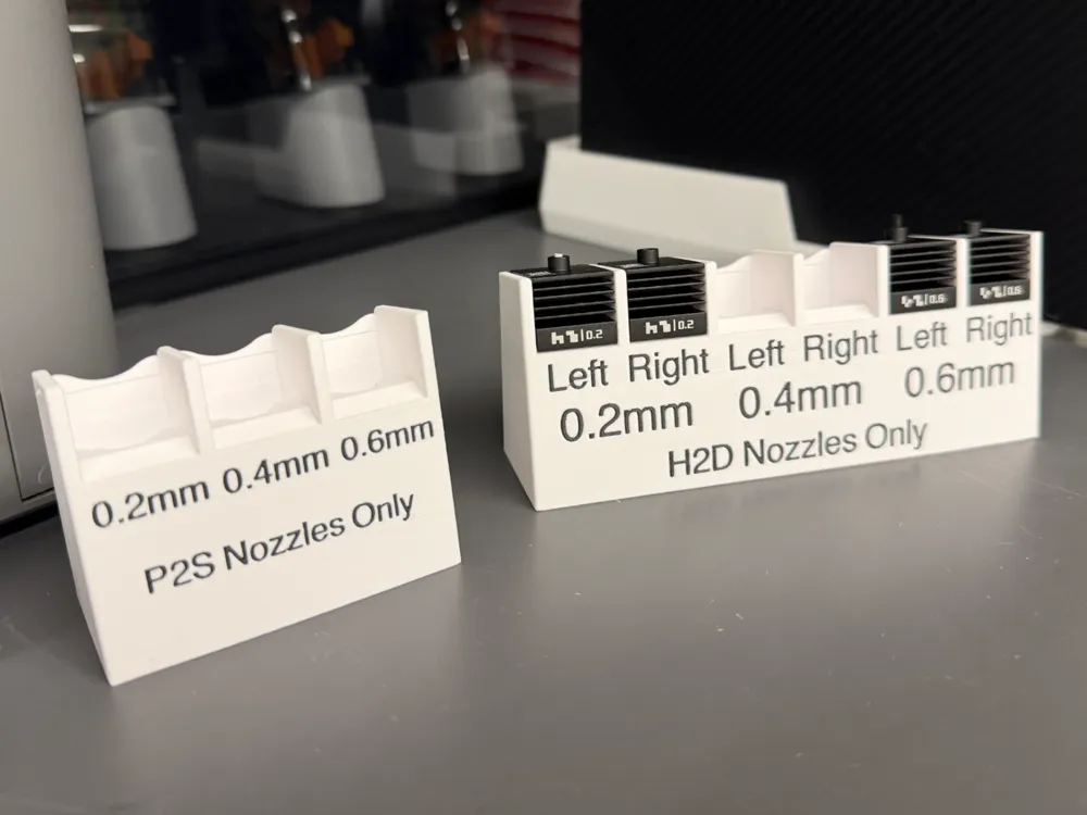 H2 / P2 2nd Generation Nozzle Storage Rack - Free 3D Print Model ...