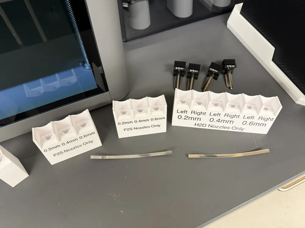 H2 / P2 2nd Generation Nozzle Storage Rack - Free 3D Print Model ...