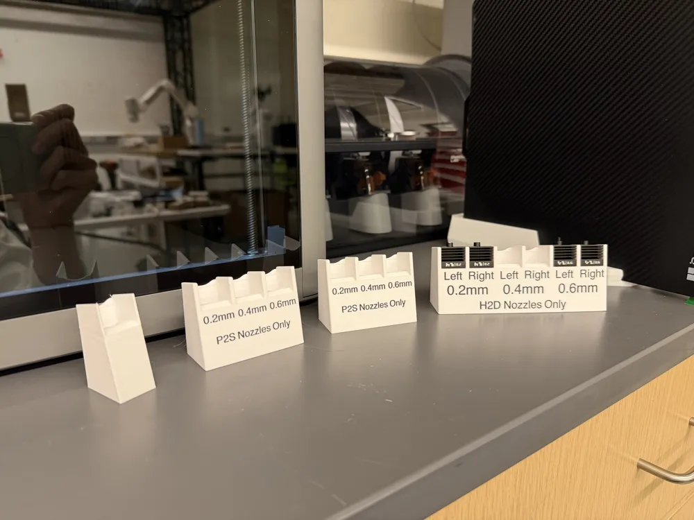 H2 / P2 2nd Generation Nozzle Storage Rack - Free 3D Print Model ...