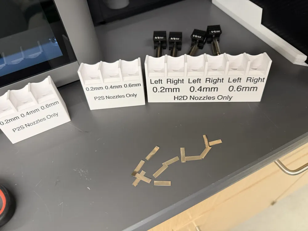 H2 / P2 2nd Generation Nozzle Storage Rack - Free 3D Print Model ...