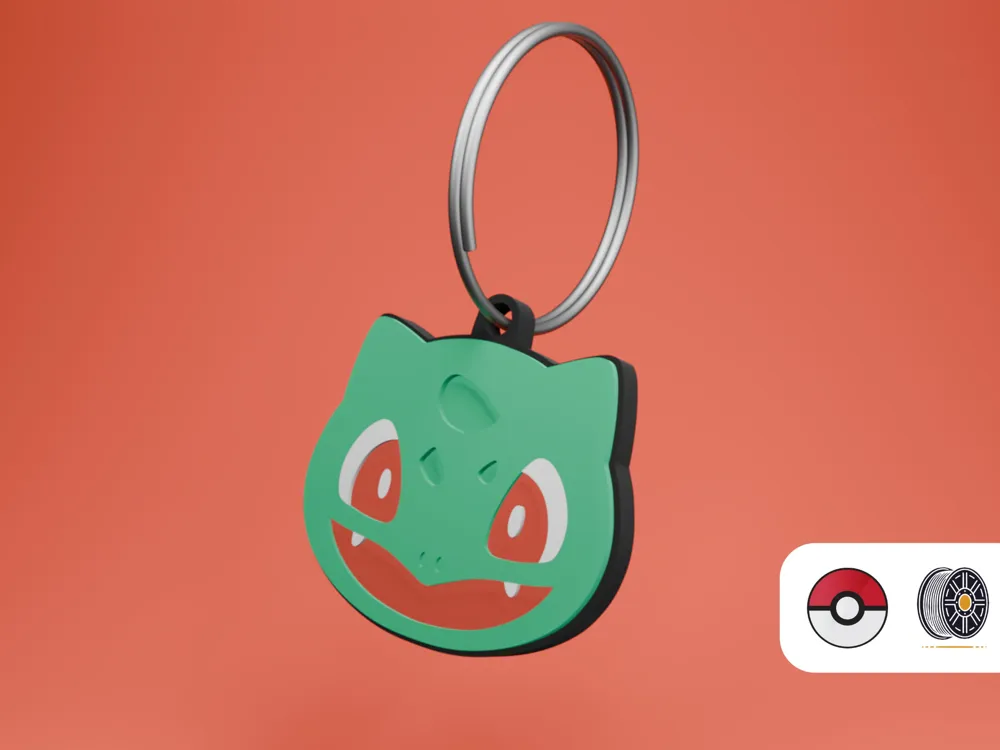 Bulbasaur | Pokemon Keychain Series by Mike.stl MakerWorld: Download ...