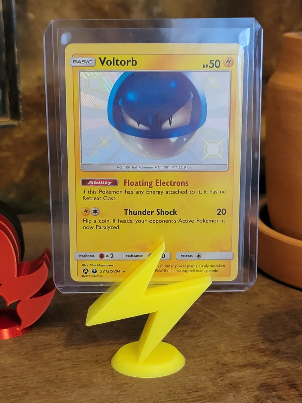 Lightning Energy - Pokemon Card Toploader Display by Click Print ...