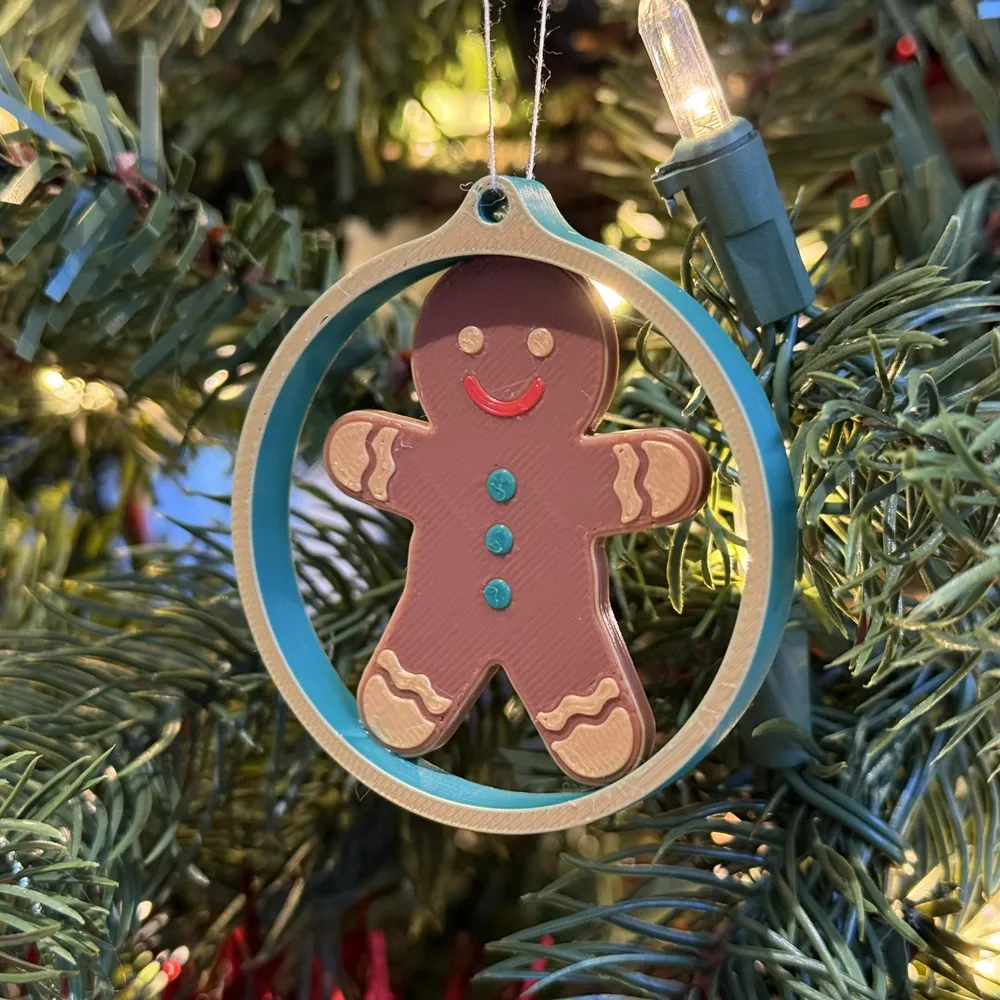 Christmas Bauble - Gingerbread Man by Marto MakerWorld: Download Free ...