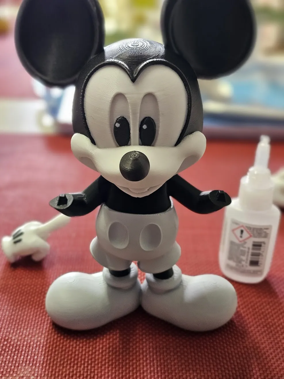 Grayscale Mickey Mouse Middle Finger Pose by El1as MakerWorld: Download ...