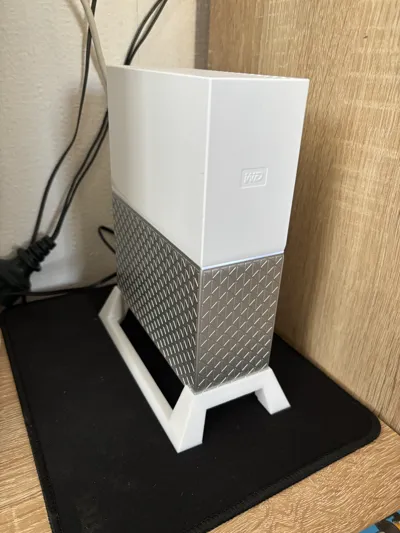 WD Cloud Home NAS passive cooling stand V2 wider by René Krail - MakerWorld
