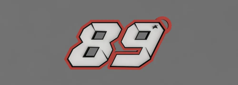MotoGP Numbers keychains by Geoka - MakerWorld