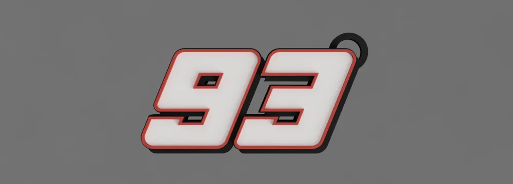 MotoGP Numbers keychains by Geoka - MakerWorld