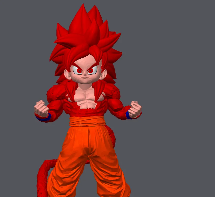 Super Saiyan 4 Goku Mini (Daima) by HenryOM123 - MakerWorld
