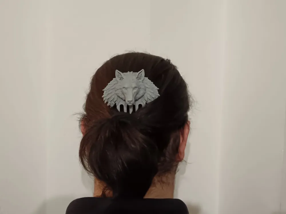 Celtic Wolf Hair Combs - Free 3D Print Model - MakerWorld
