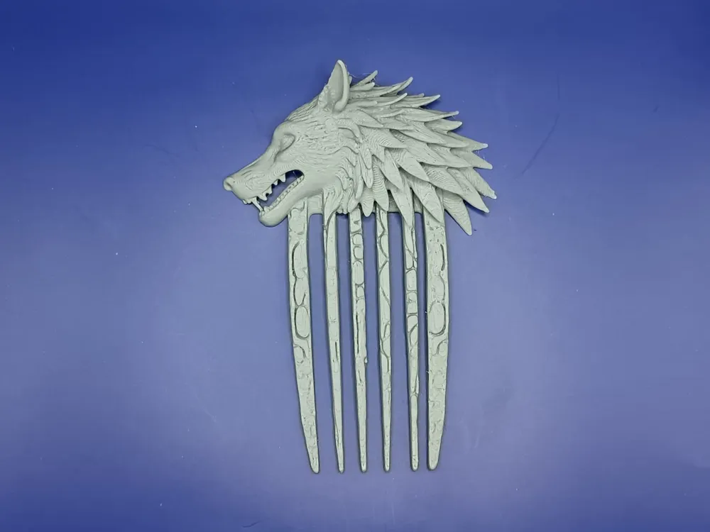 Celtic Wolf Hair Combs - Free 3D Print Model - MakerWorld