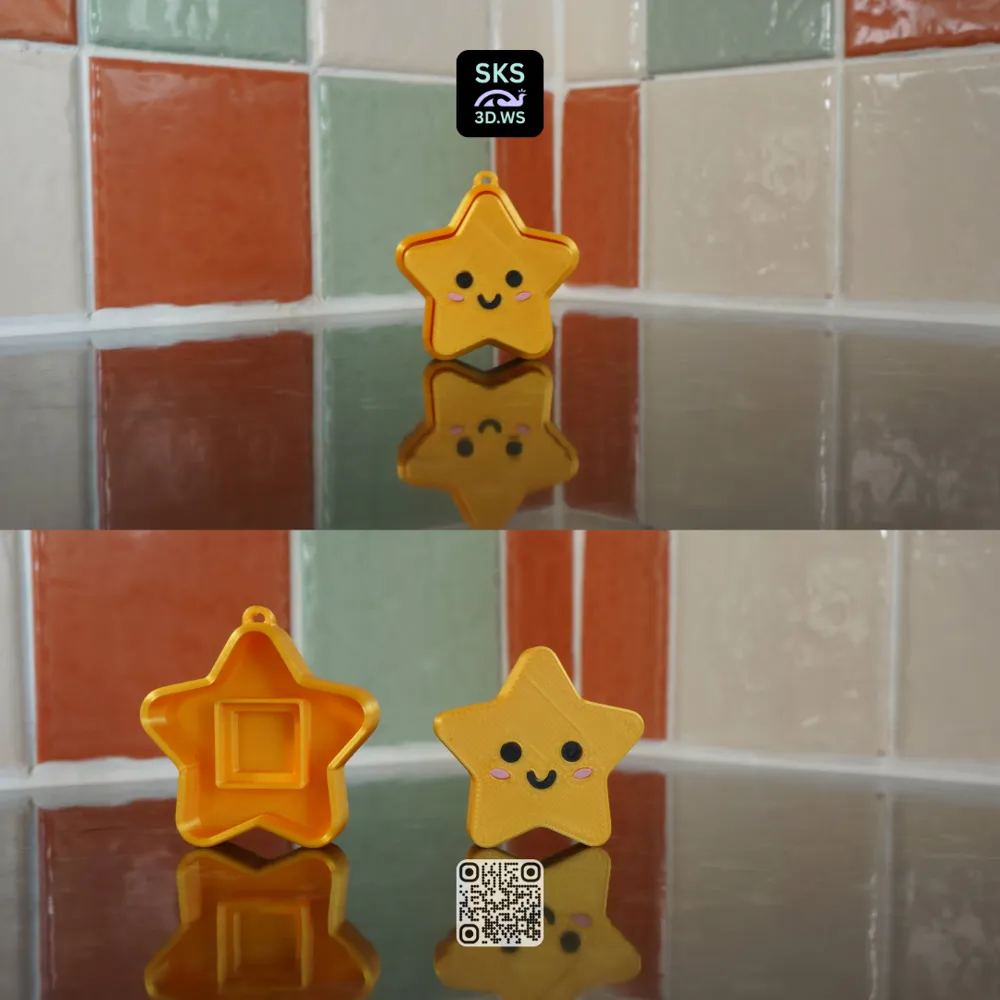 Star Kawaii No AMS Switch Clicker Fidget - Free 3D Print Model - MakerWorld