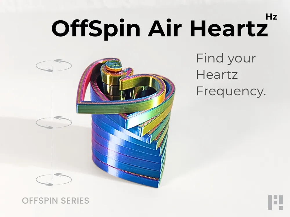OffSpin Air Heartz – Ten Layer Hz Spinner - Free 3D Print Model ...