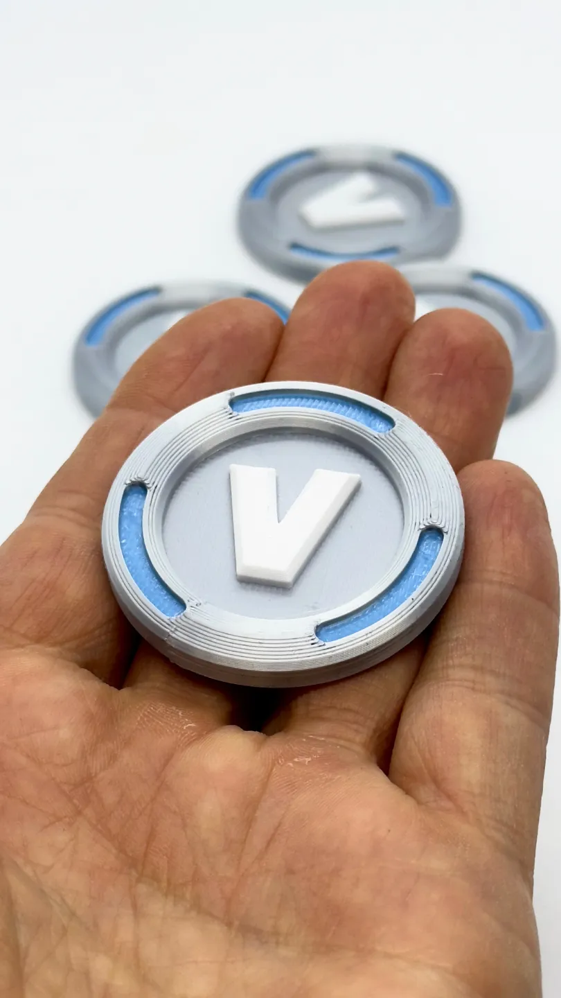 Fortnite V-bucks - Free 3D Print Model - MakerWorld
