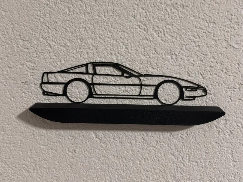 Corvette c4 wallart - Free 3D Print Model - MakerWorld