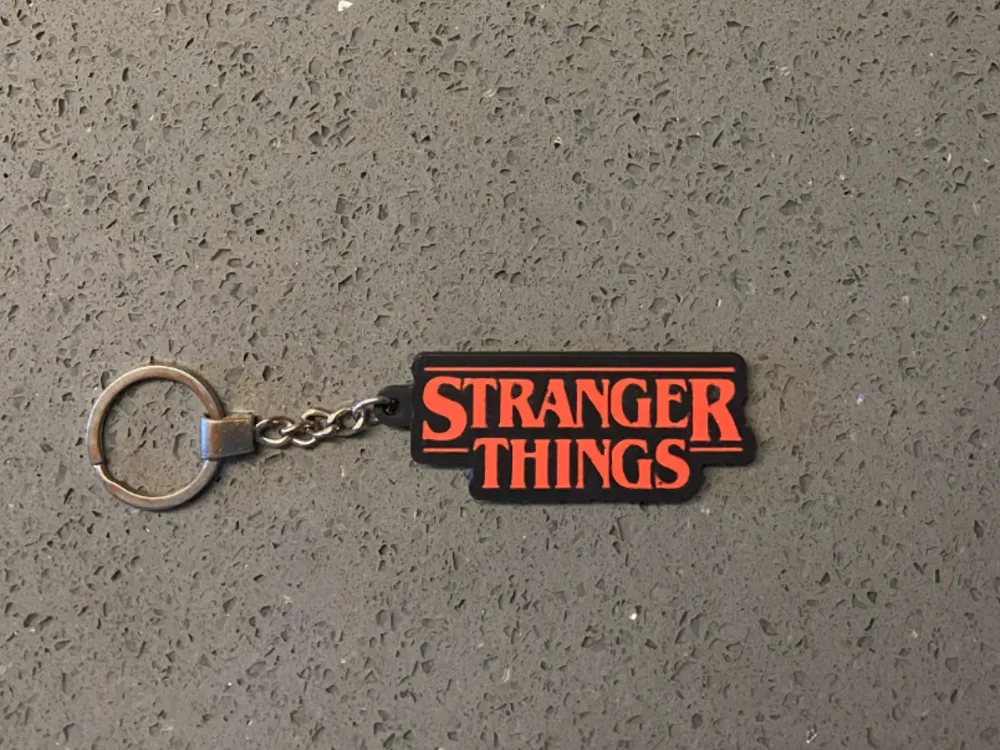 stranger things keychain - Free 3D Print Model - MakerWorld