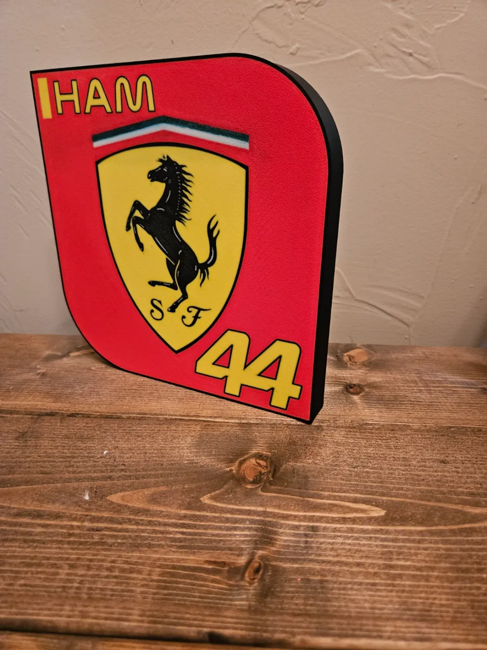 Lewis Hamilton - Ferrari Light Box by SyGuy - MakerWorld