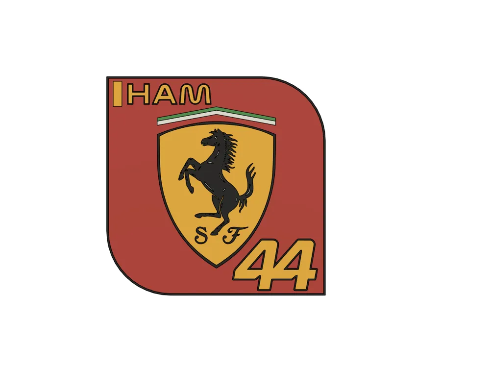 Lewis Hamilton - Ferrari Light Box by SyGuy - MakerWorld