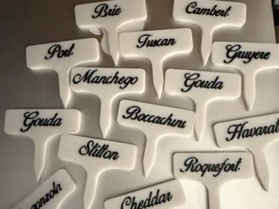 Charcuterie Cheese Markers - Free 3D Print Model - MakerWorld