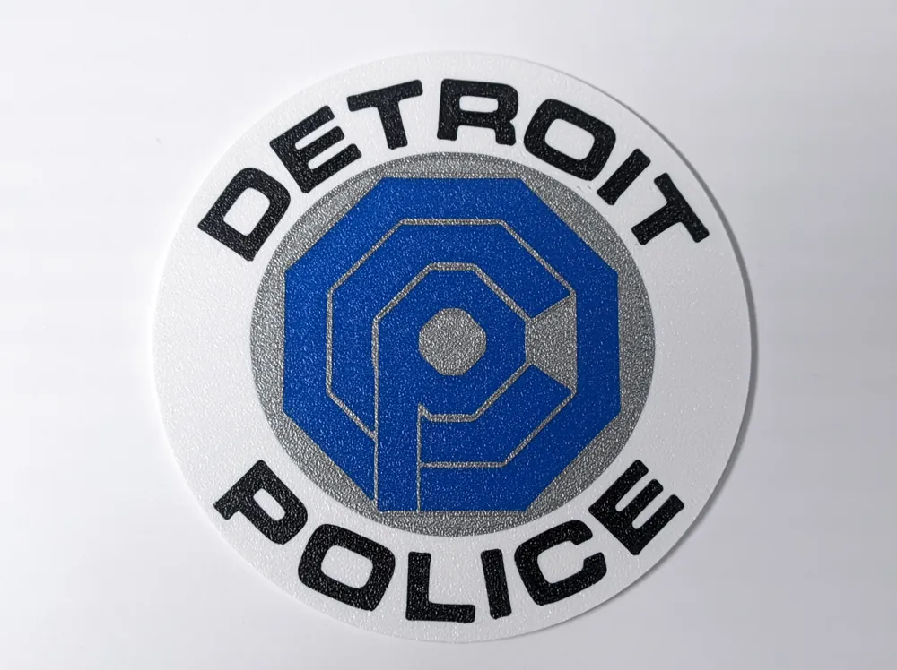 OCP Detroit Police Robocop Coaster by Szaman - MakerWorld